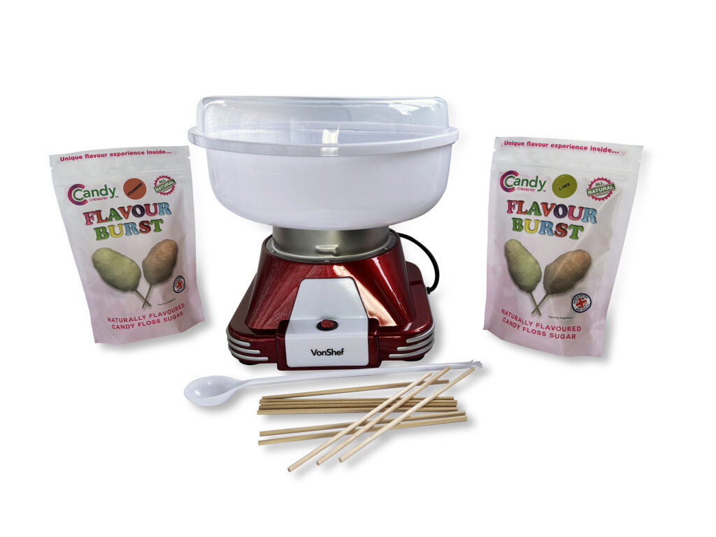 Candy Floss Machine + Selection Pack + Scoop + Sticks – Candy Chemistry