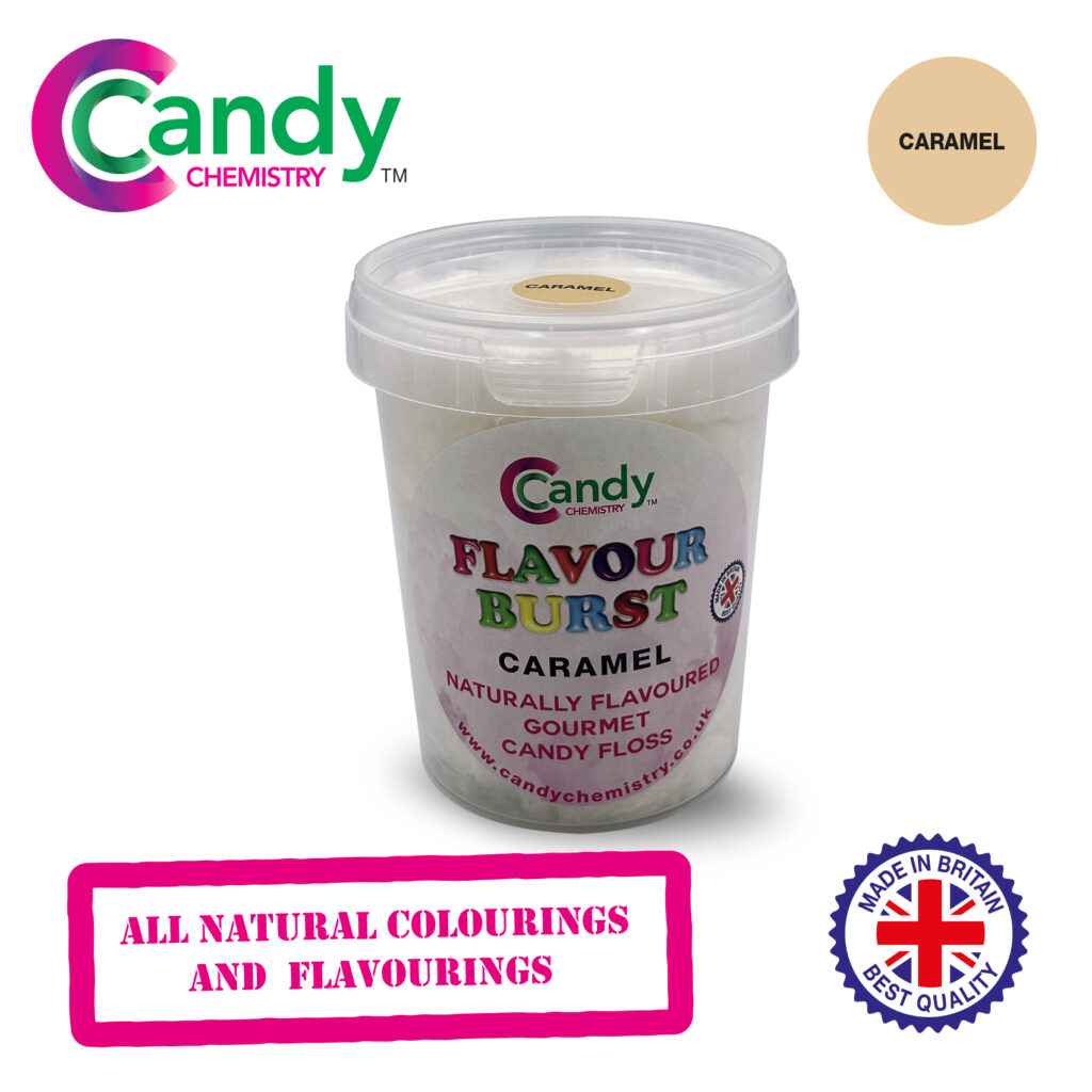 Caramel Flavour Burst Natural Gourmet Candy Floss – Candy Chemistry